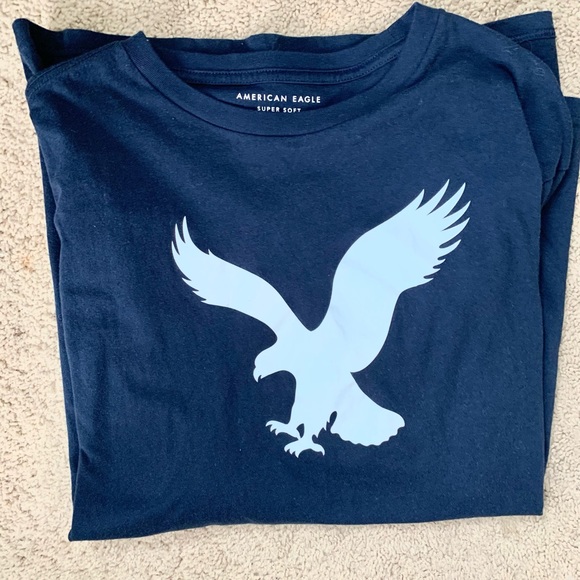 American Eagle Outfitters | Shirts | Mens Aeo Navy Blue Tshirt | Poshmark